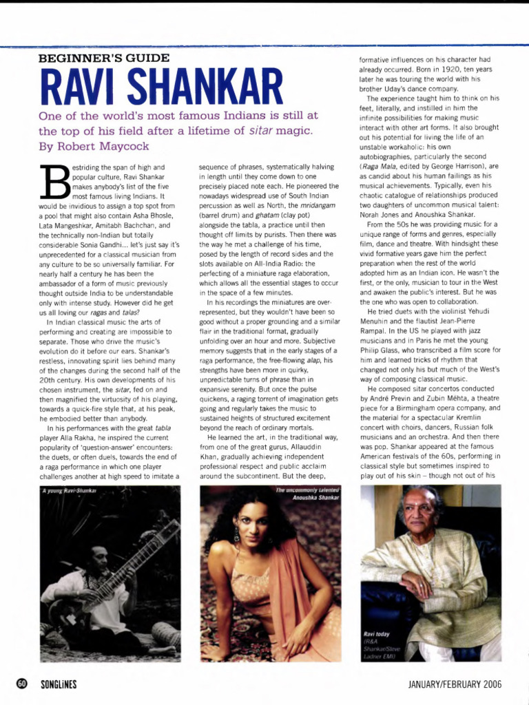 Songlines 34 2006 (SHANKAR) | PDF