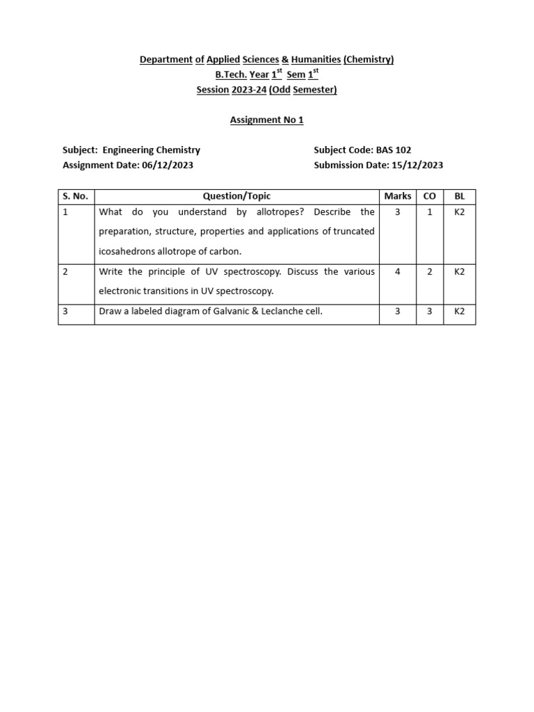 Assignment Odd 2023 - 24 | PDF