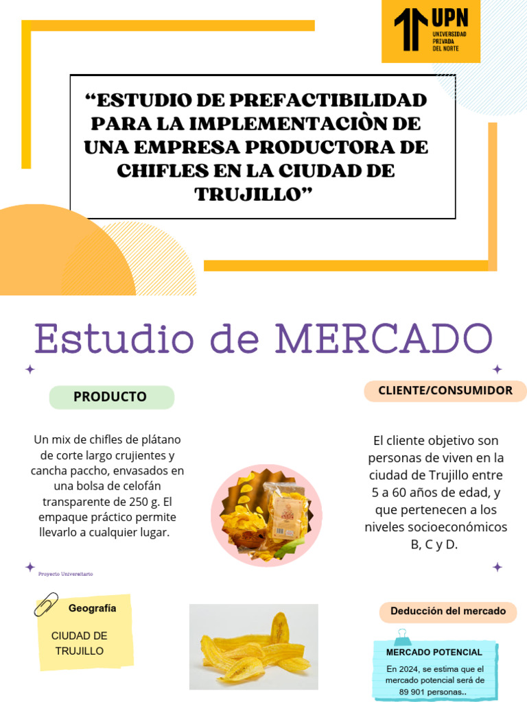 Estudio de Prefactibilidad Chifles Trujillo | PDF | Mercado (economía ...