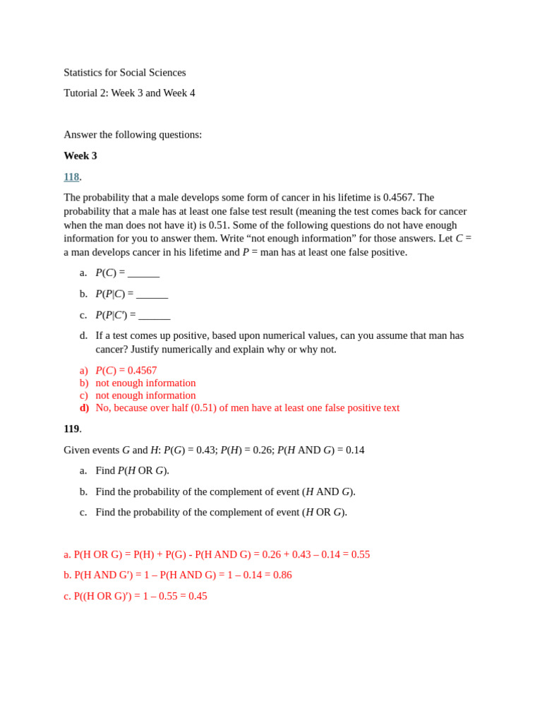 Statistics For Social Sciences-Tutorial 2 - Solutions | PDF | Histogram | Standard Score