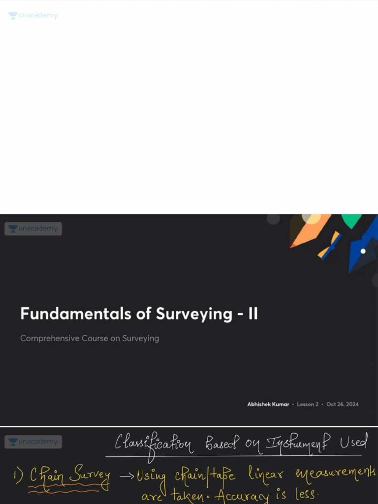 Fundamentals of Surveying II With Anno | PDF