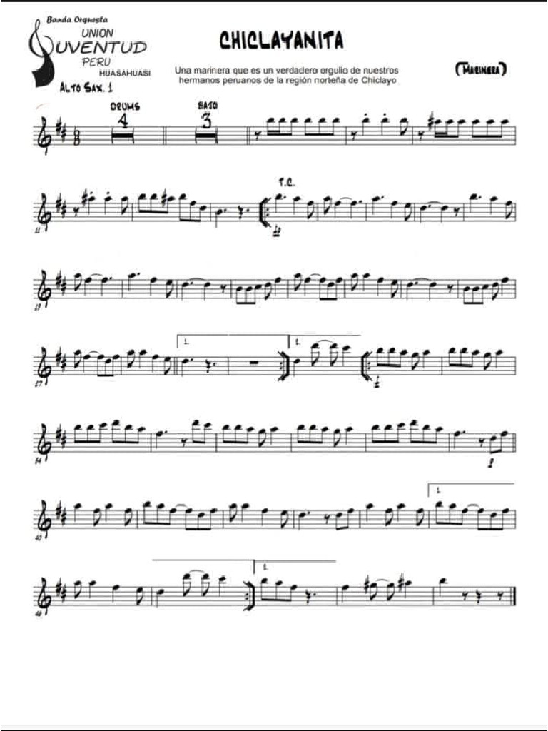 Partituras. Sax Alto | PDF