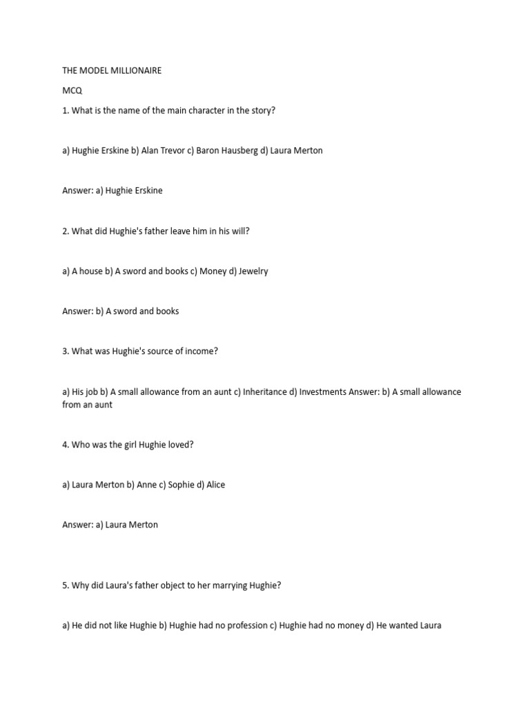 Model Millionaire | PDF