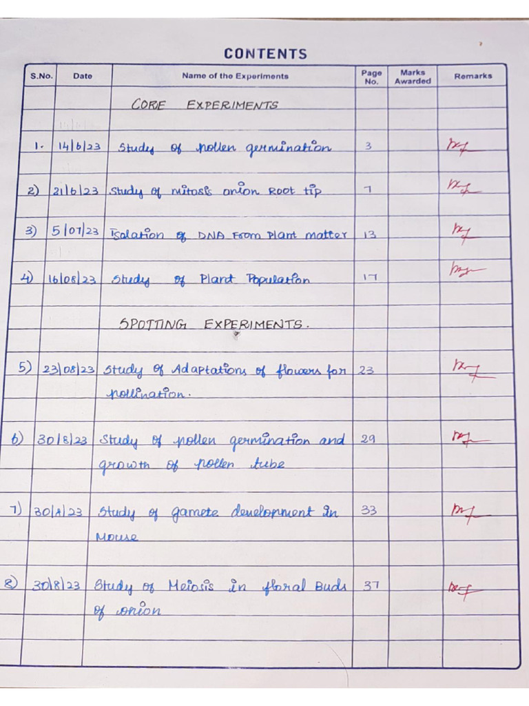 Bio Record 1to5 | PDF