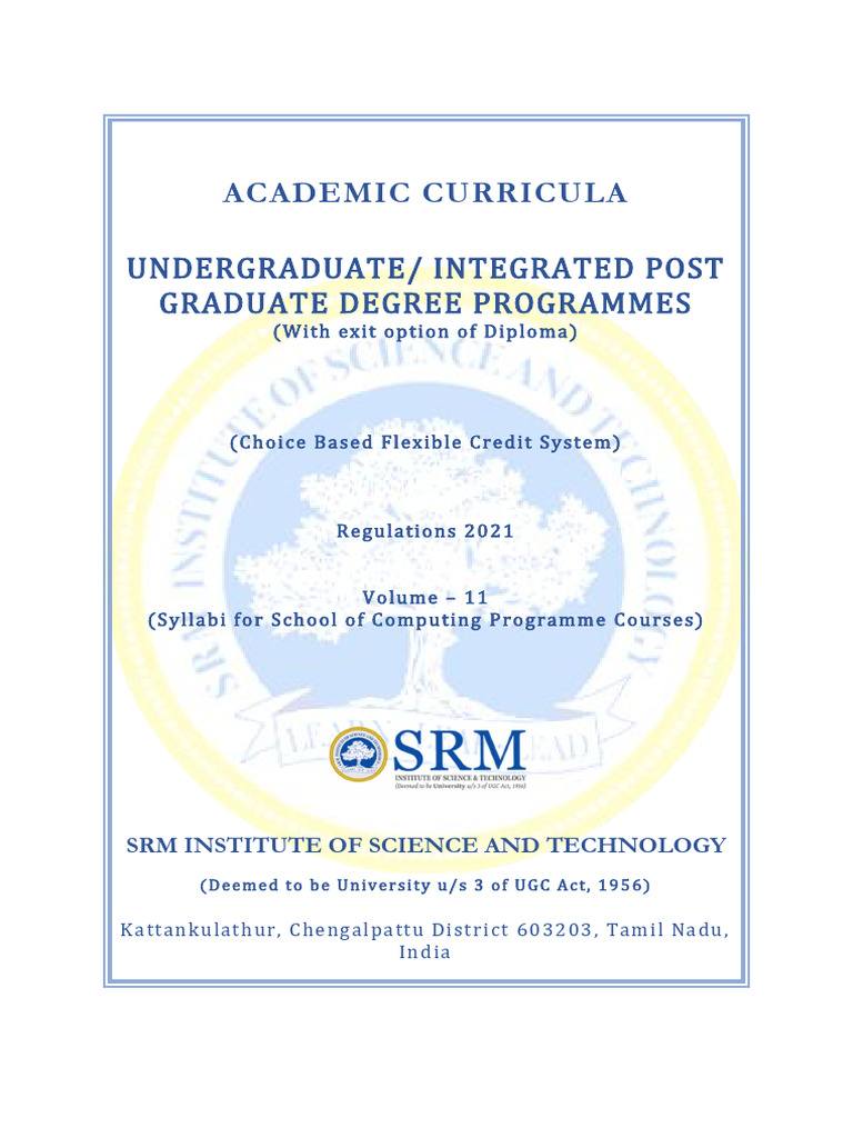 Computing Programmes Syllabus 2021 Pdf Internet Of Things Parallel Computing 