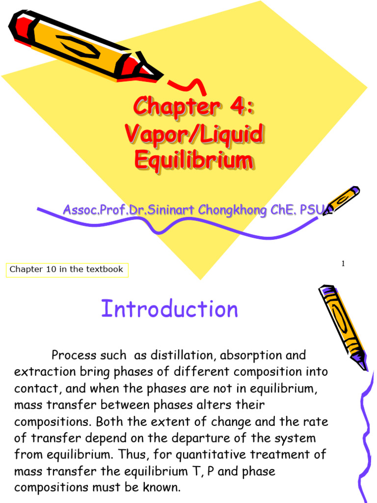Vapor/Liquid Equilibrium | PDF | Phase Rule | Phase (Matter)