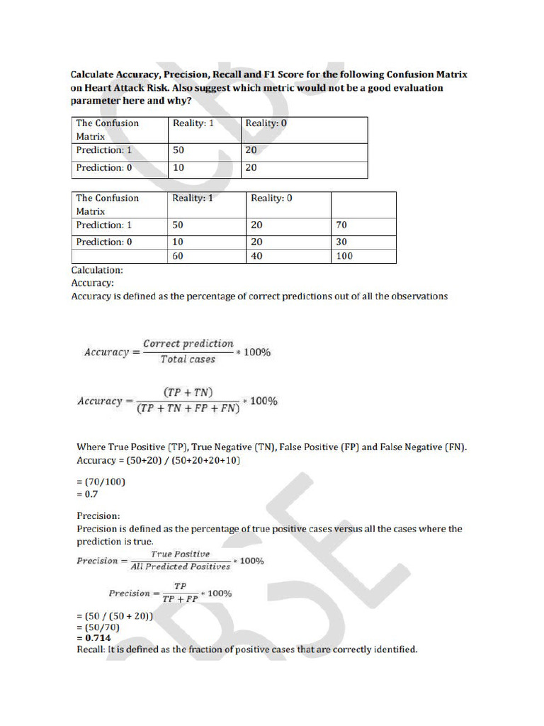 Confusion Matrix Sum | PDF
