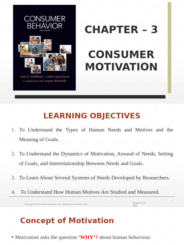Consumer Behavior Chapter 3 - Consumer Motivation | PDF | Motivation | Motivational