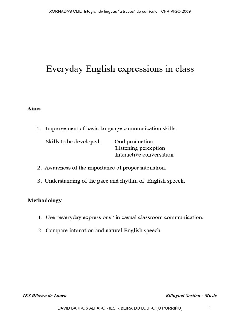 expressions | PDF | English Language | Linguistics