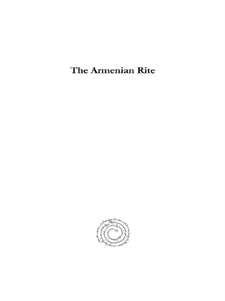 Archdale King - The Armenian Rite-Gorgias Press (2009) | PDF | Armenia ...