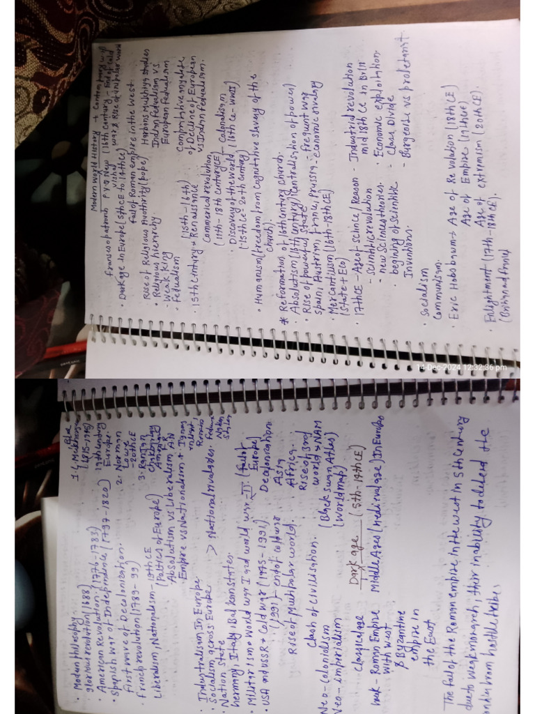 world history notes | PDF