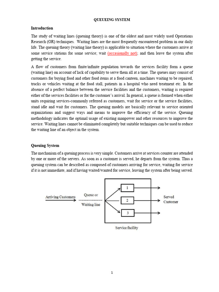 10 Queueing Theory | PDF | Applied Mathematics 10 Queueing Theory | PDF | Applied Mathematics