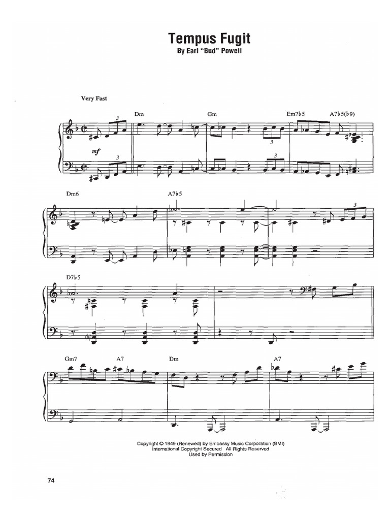 Bud Powell - Tempus Fugit | PDF
