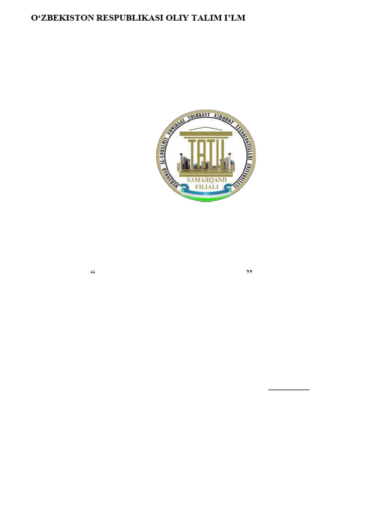 Mabil Ilova Javohir 1-Ish | PDF