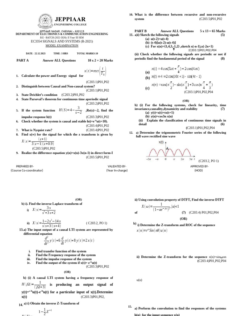 EC3354 SS model SET 2. | PDF | Mathematical Analysis | Applied Mathematics