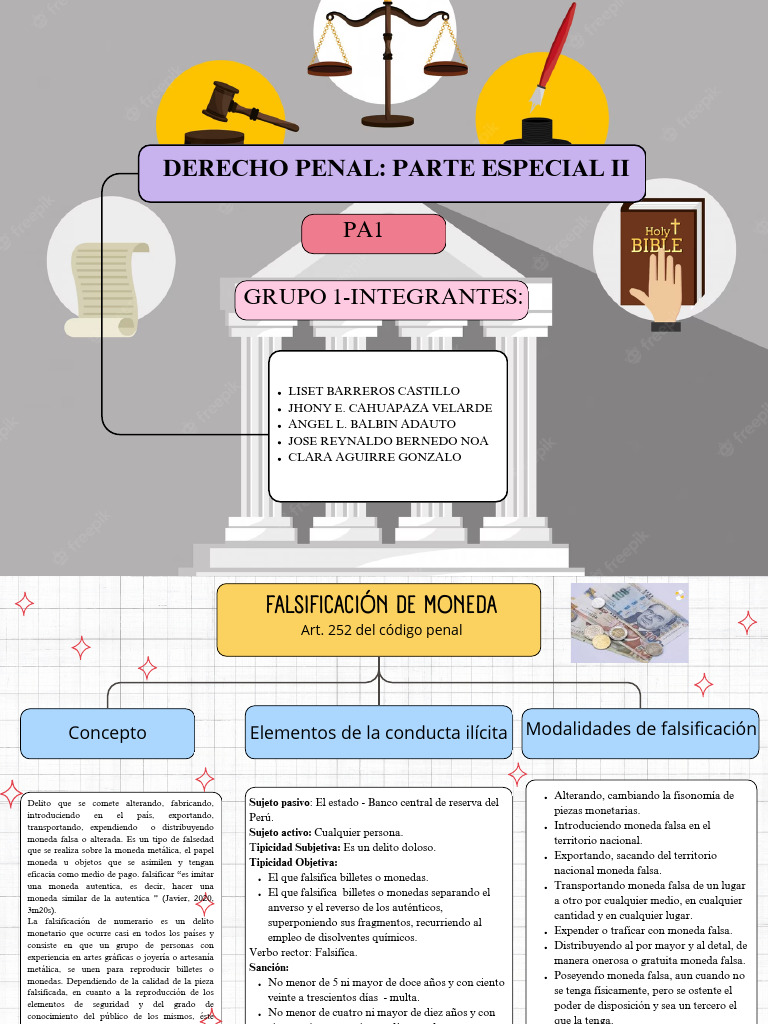 Pda1 Derecho Procesal Penal II | PDF | Billete de banco | Monedas