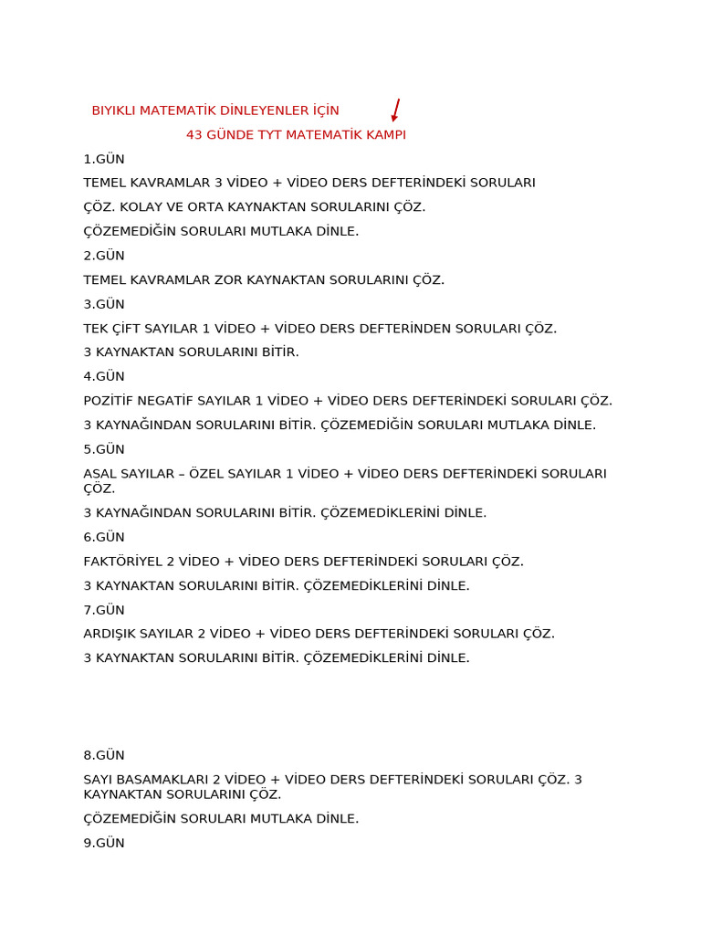 43 Gunde Tyt Mat Biyikli | PDF
