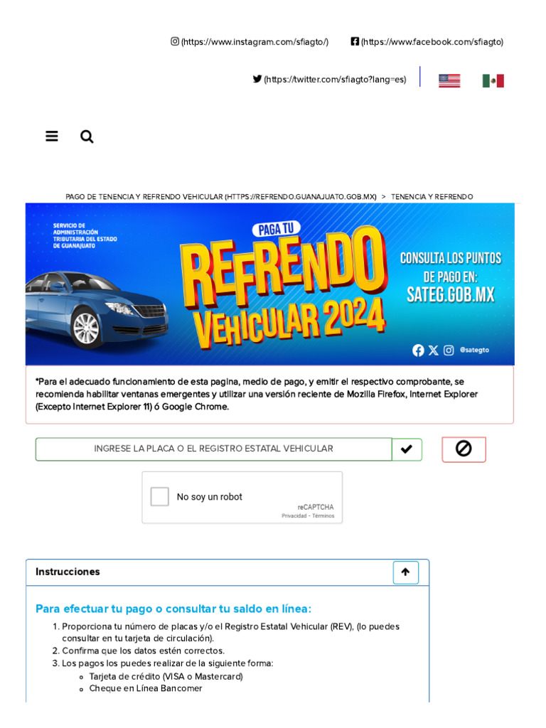 Refrendo Vehicular - Tenencia y Refrendo acosta | PDF