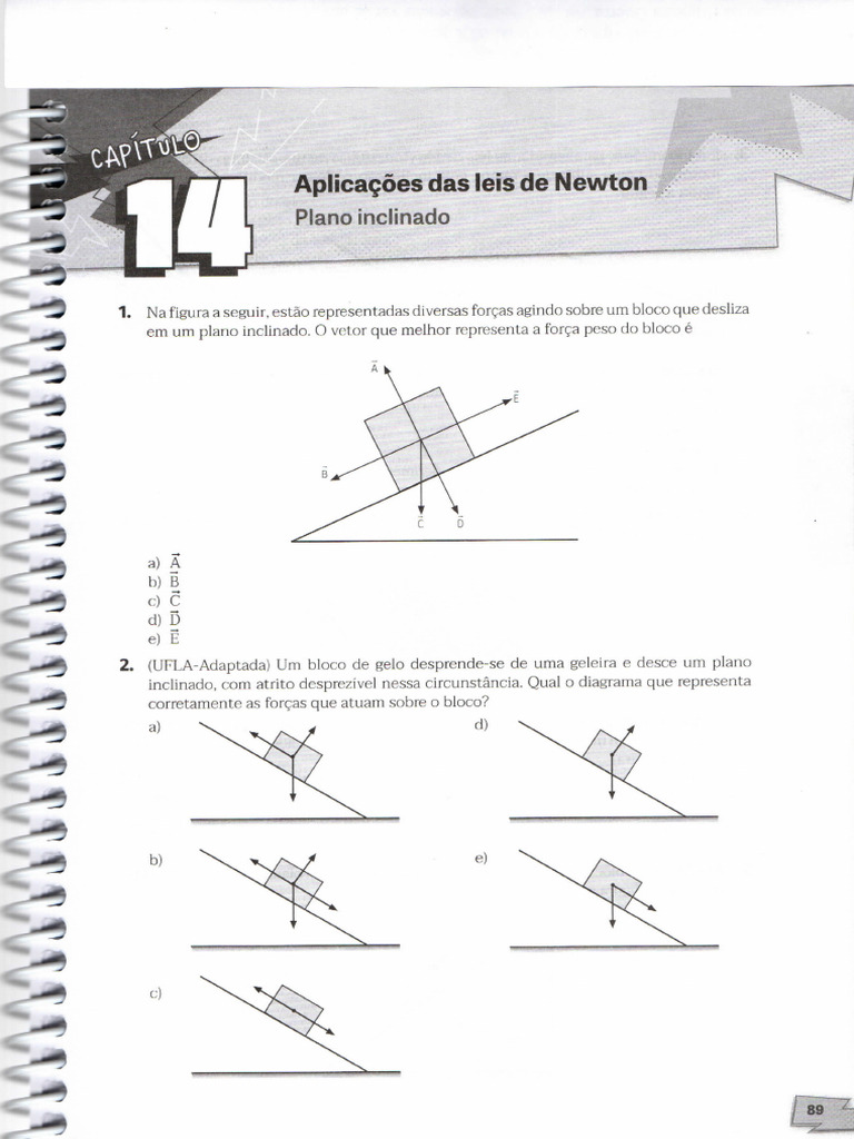 Cap.14 - Ativ. Supl - 4º Bim - Aplicações Das Leis de NEWTON - 9ºano ...