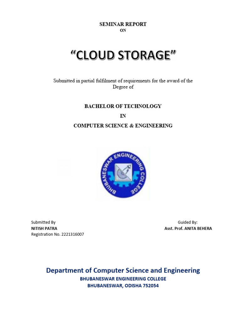 Cloud Storage | PDF | Cloud Computing | Backup