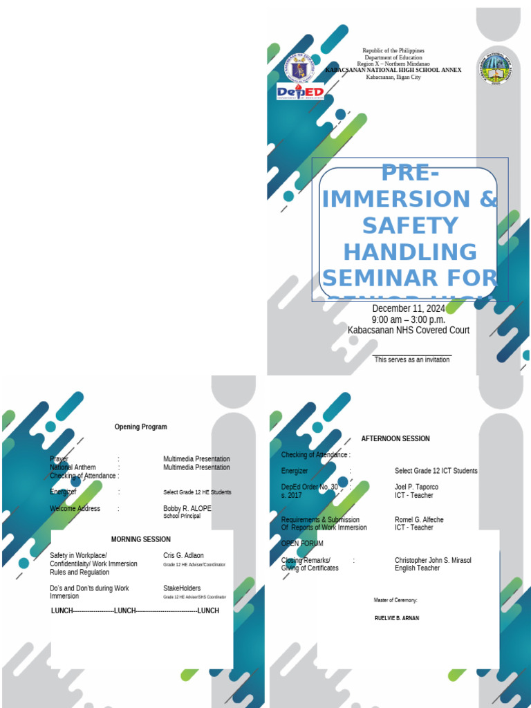 Sample Pre-Work-Immersion Program | PDF