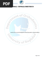 Lateral Cephalometric X-Ray | PDF | Dentistry Branches