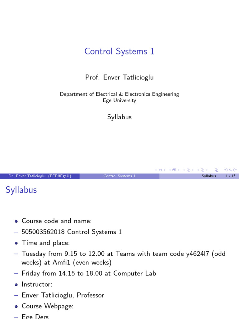 Ch0 | PDF | Control Theory | Applied Mathematics