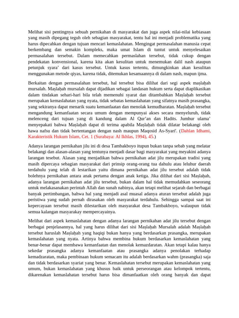 Analisis Maslahah Mursalah | PDF