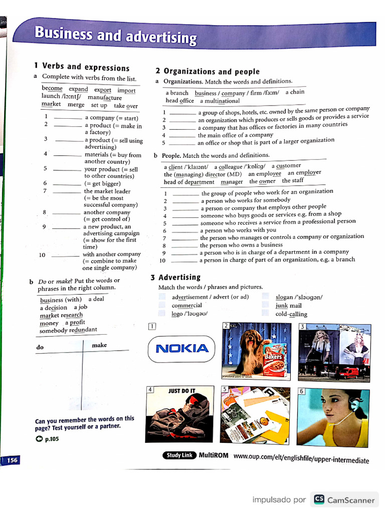 Work - Business Vocabulary | PDF