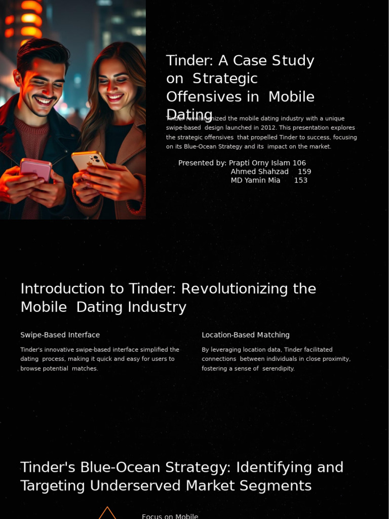 Tinder A Case Study On Strategic Offensives in Mobile Dating | PDF ...