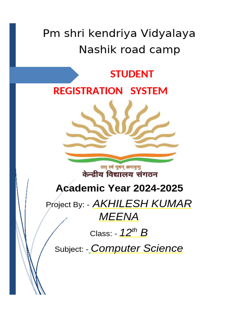 Student Registration System | PDF | Databases | Software Engineering