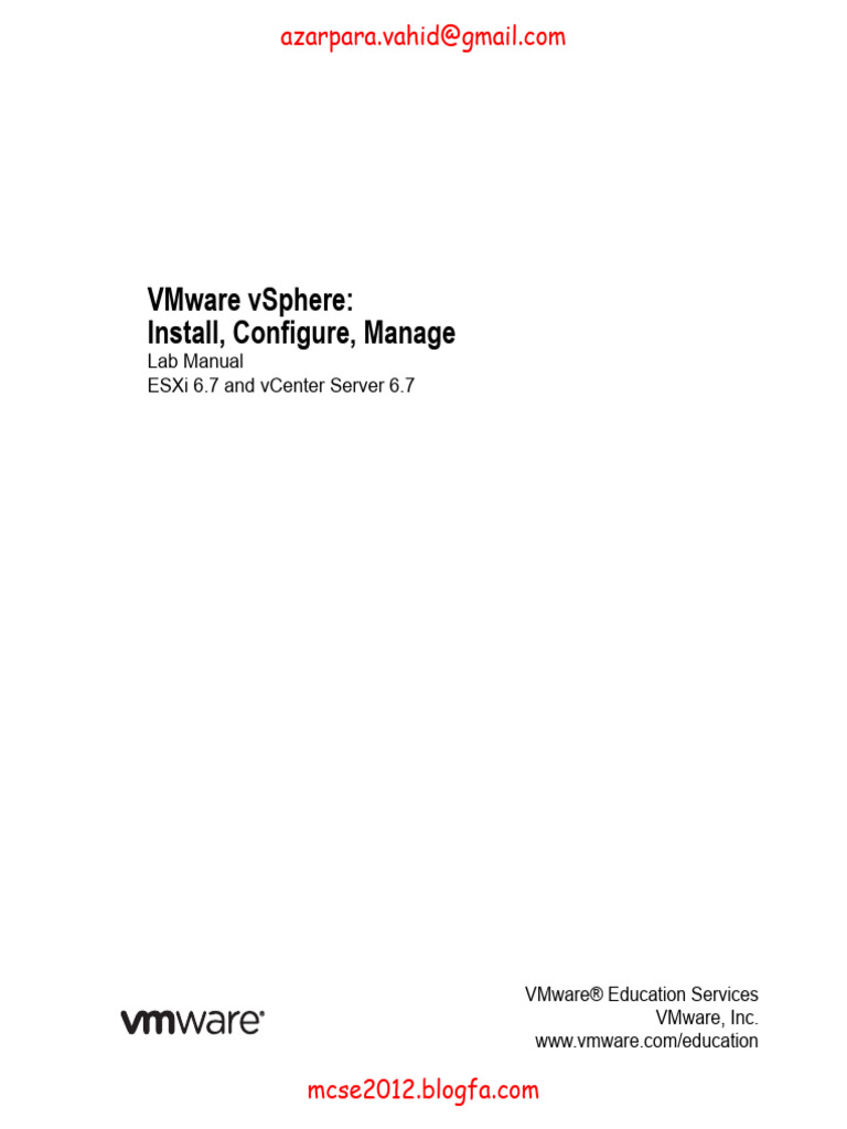Edu en Vsicm67 Lab | PDF | Active Directory | Virtual Machine