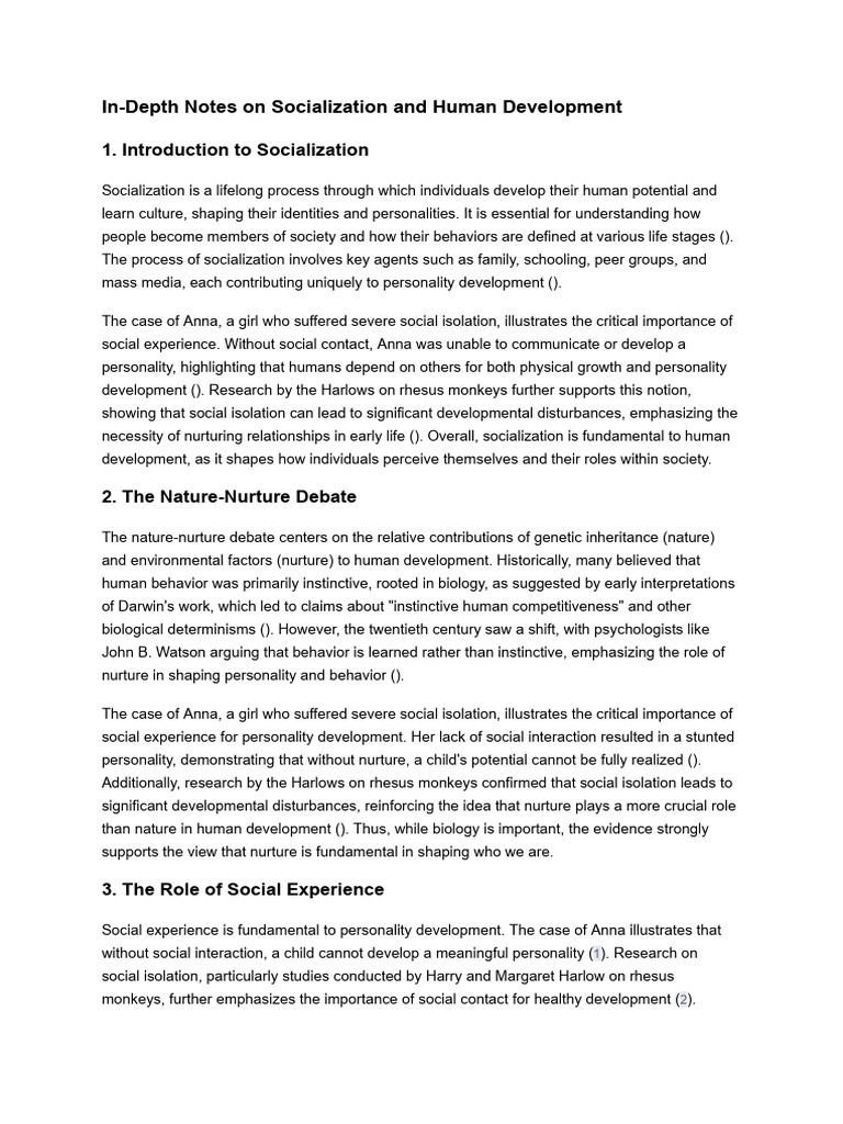 Socialization and Human Development | PDF | Id | Morality