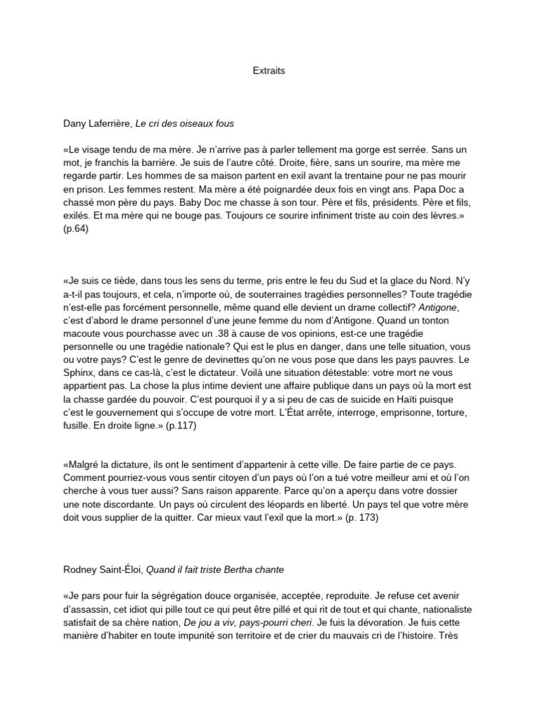 Maurice Goyette_Extraits | PDF