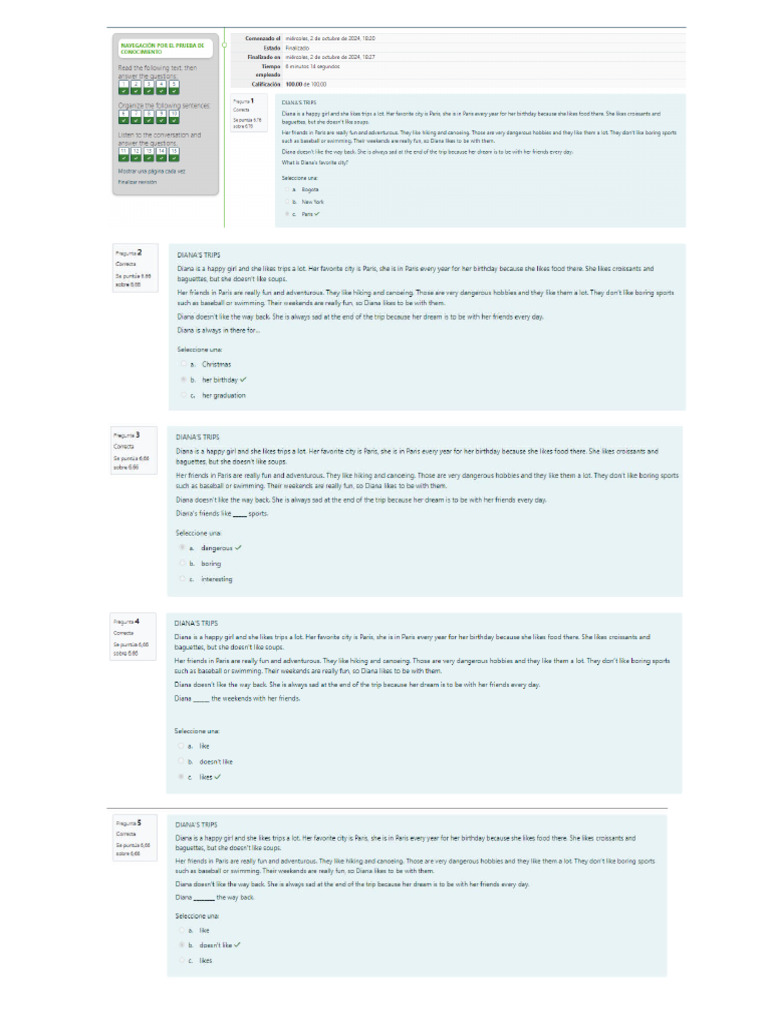 Evaluacion 1 Curso 2 Ingles | PDF
