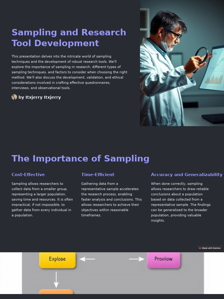 Sampling-and-Research-Tool-Development | PDF | Sampling (Statistics ...