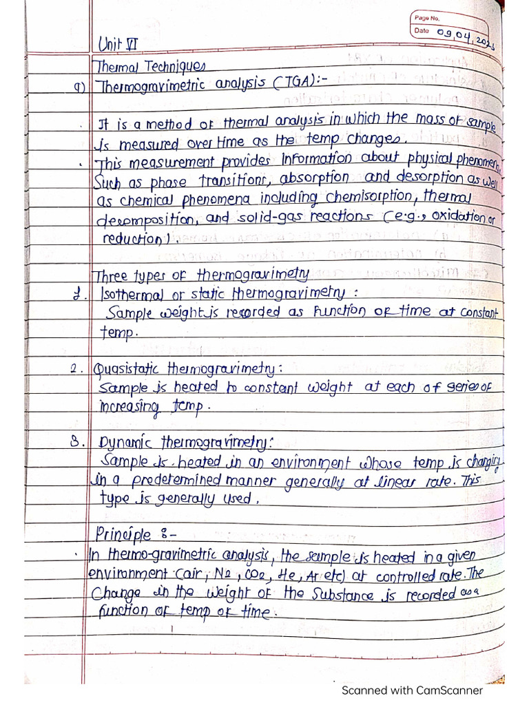 Unit 6 Thermal Techniques MPAT | PDF