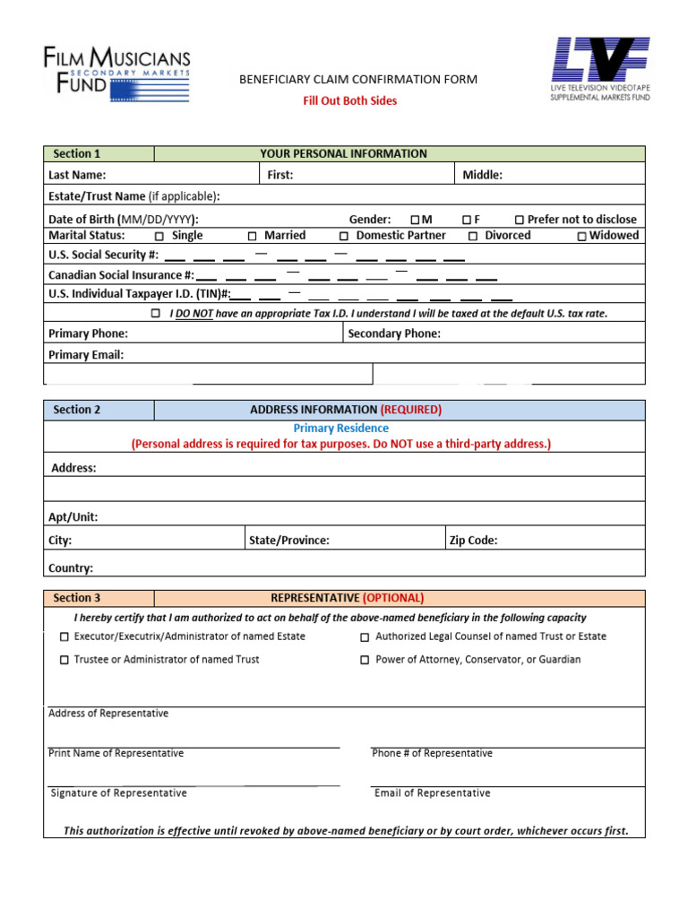 Bene Confirm Form and OAA | PDF | Cheque