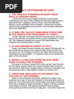 Pyramids of Giza Quiz: True or False? | PDF | Science & Mathematics