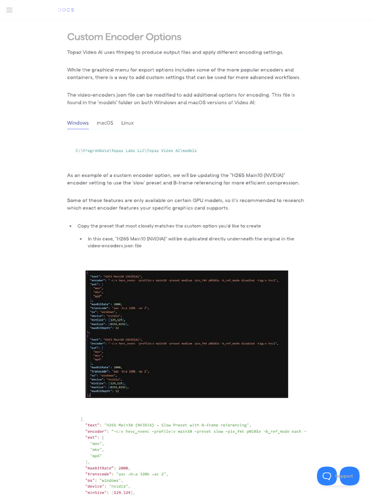 8-Custom Encoder Options | PDF