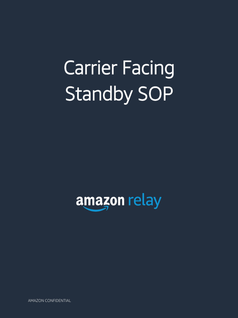 Carrier Standby Process Guide | PDF
