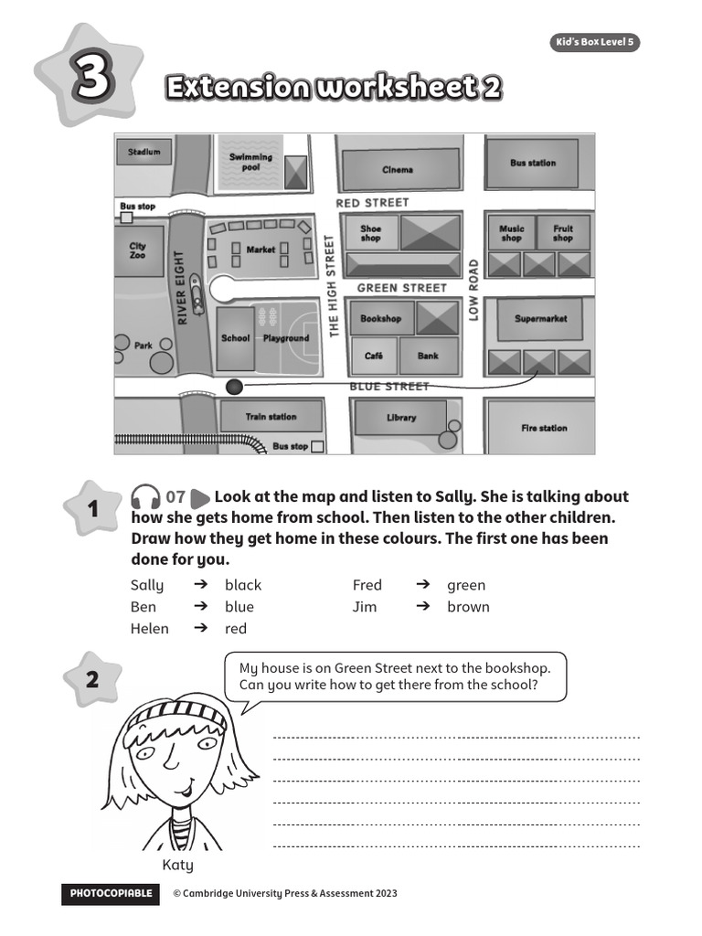 KidsBox Level5 Unit3 Extension Worksheet 2 | PDF