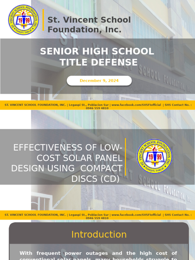 Solar Panel CD.ppt | PDF | Photovoltaics | Sustainable Energy