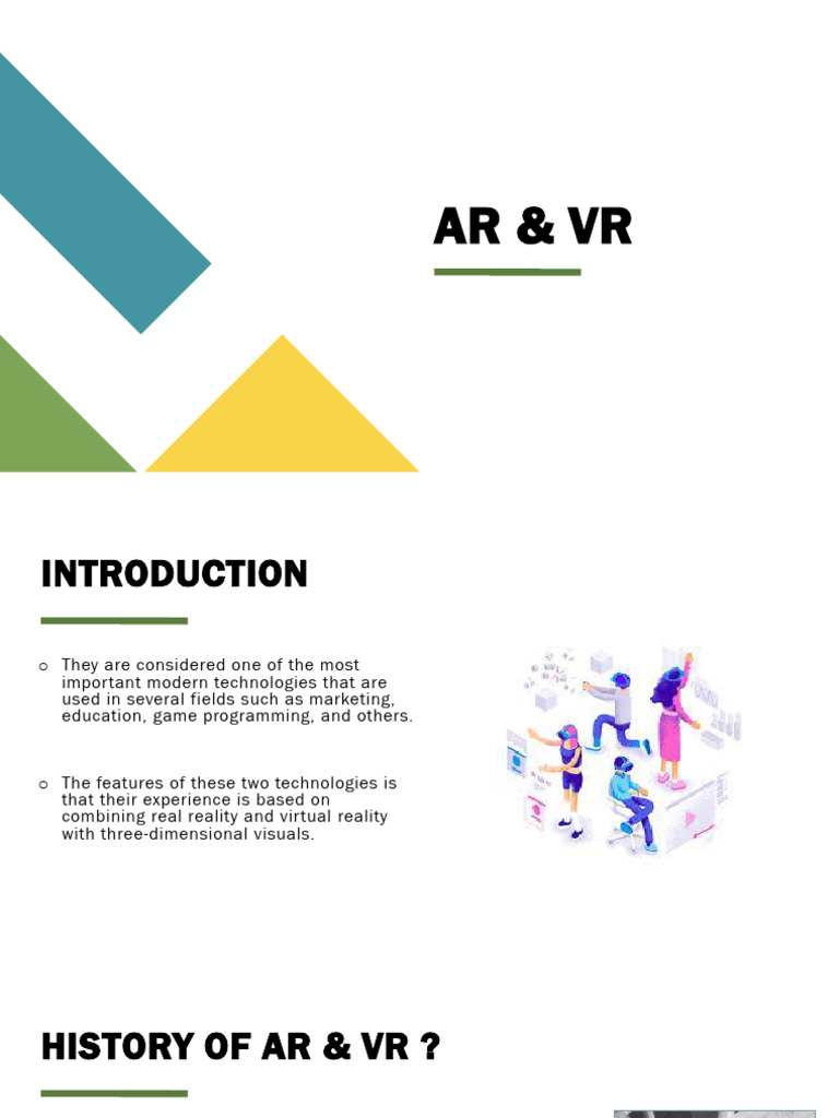AR & VR | PDF | Virtual Reality | Augmented Reality