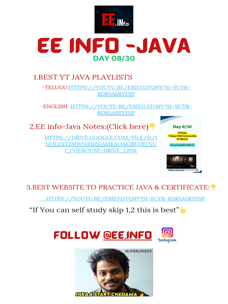 EE-Info Java Complete Guide | PDF