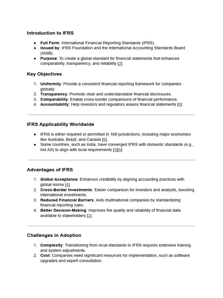 ifrs | PDF | International Financial Reporting Standards | Economies