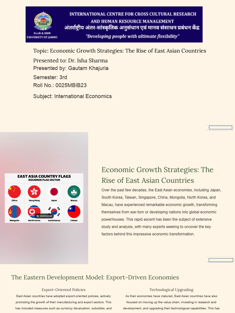 East Asia's Economic Growth Strategies | PDF | Sustainability ...