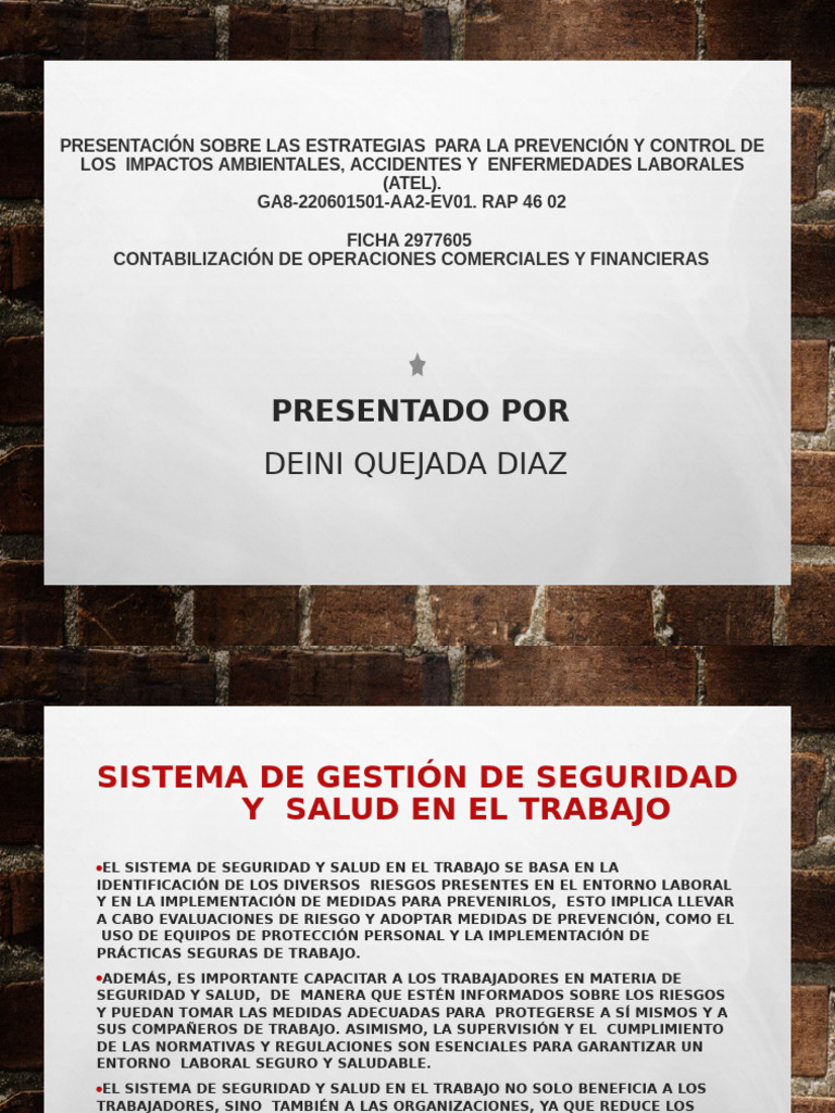 Presentado Por: Deini Quejada Diaz | PDF | Contaminación | Sustentabilidad