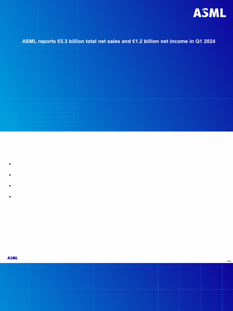 ASML presentation 24Q1 | PDF | Dividend | Share Repurchase