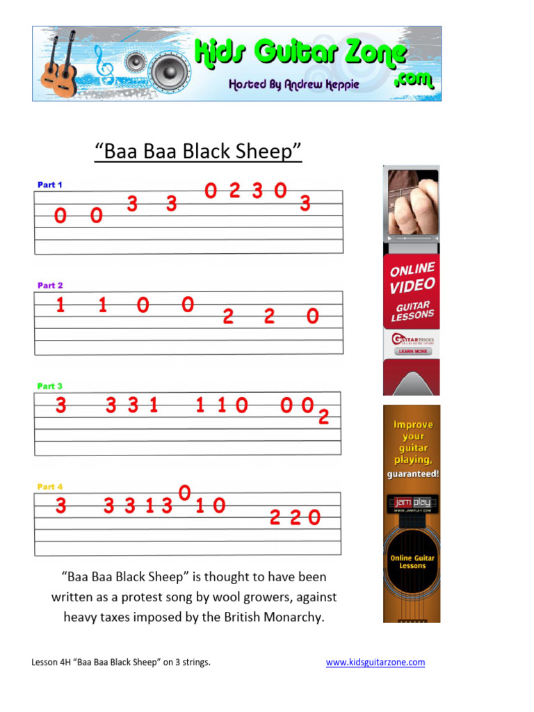 Baa Baa Black Sheep (1) | PDF